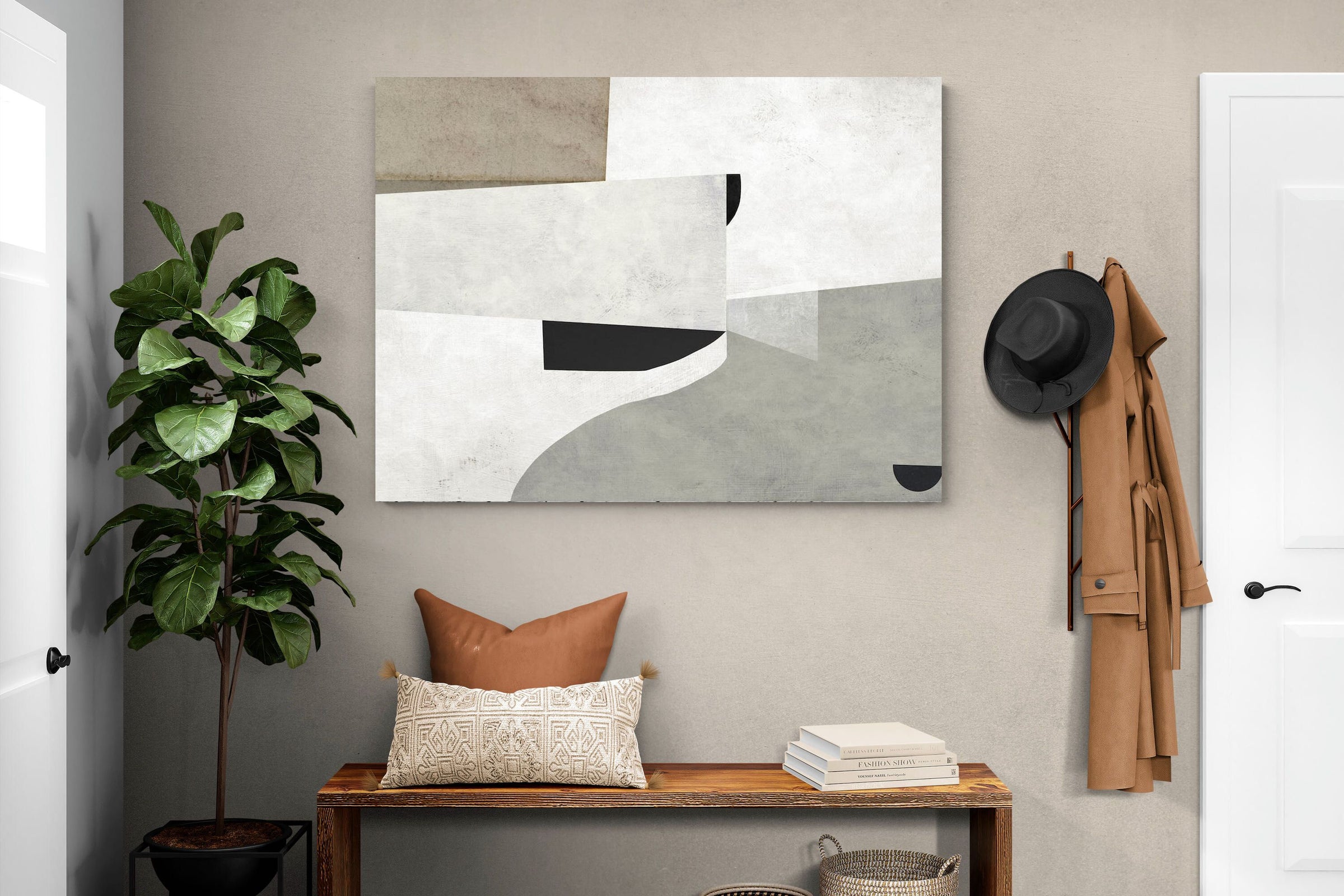 Priory Abstract Wall Art ⭐️ Canvas & Framed + Many Sizes – Pixalot