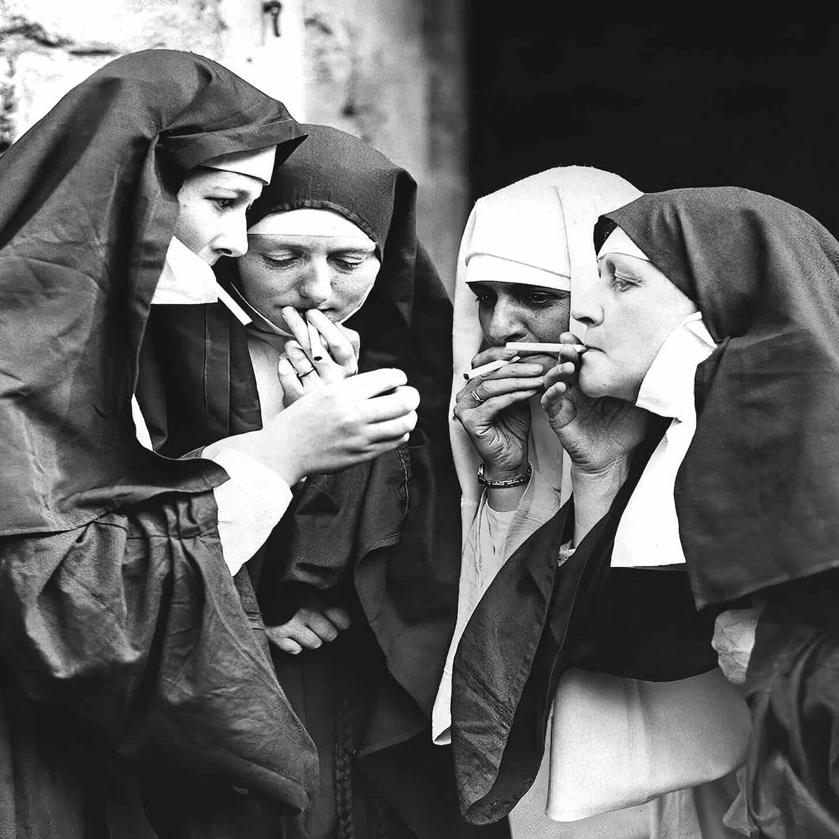 Smoking Nuns Wall Art | Canvas & Framed Prints – Pixalot