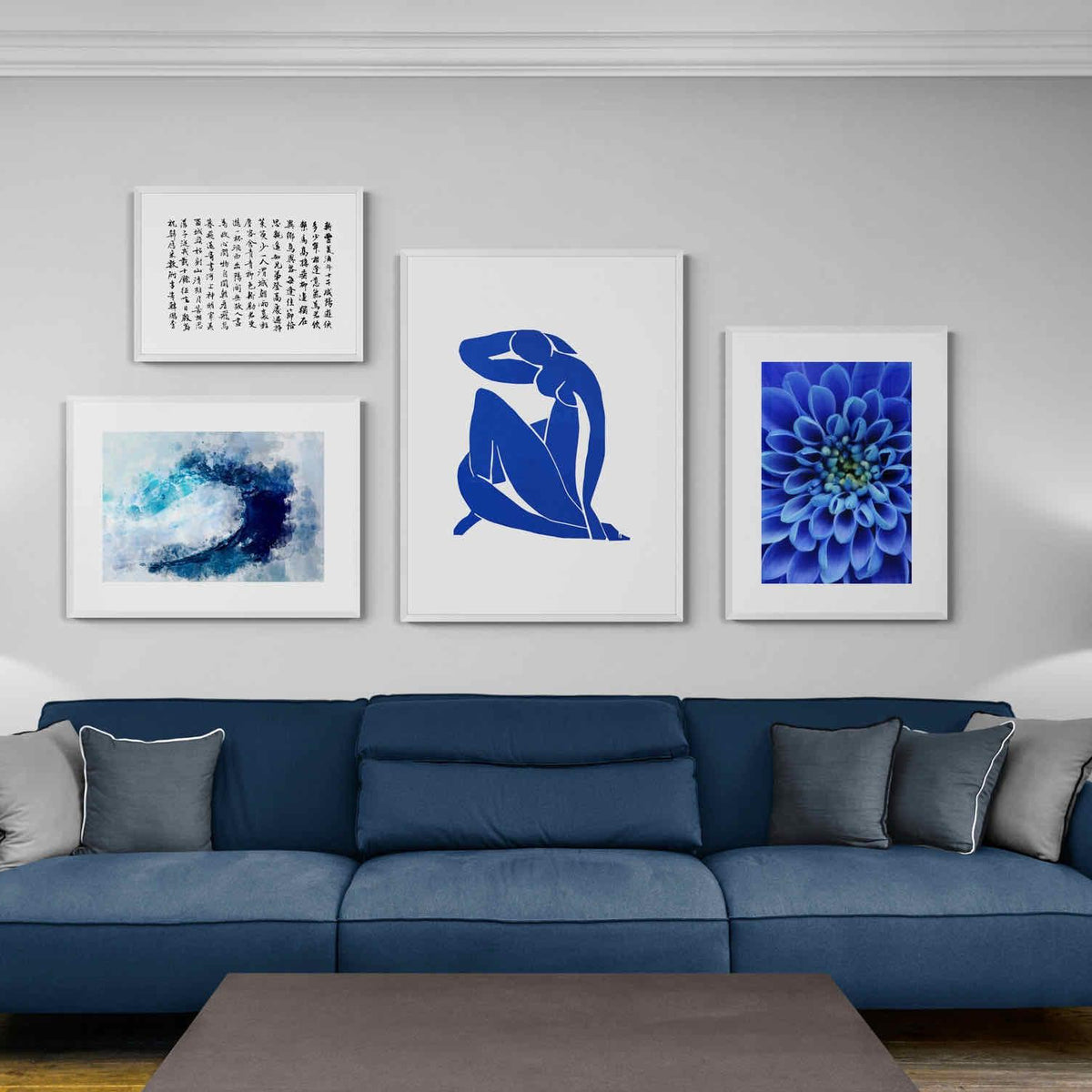 True Blue Gallery Wall Set Wall Art | Canvas & Framed Prints – Pixalot