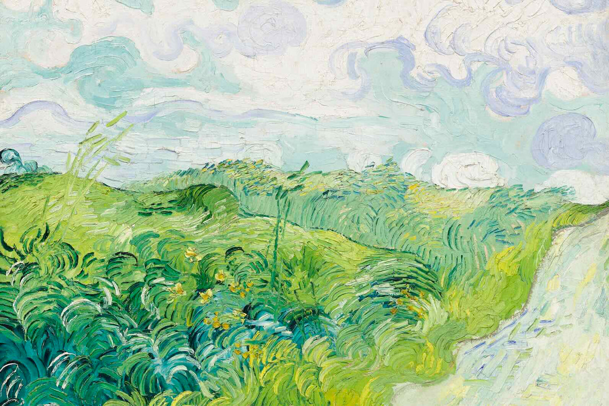 Van Gogh Green Wheat Fields Wall Art ⭐️ Canvas & Framed + Many Sizes ...
